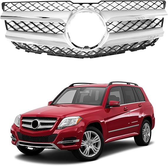 Amazon.com: PartsFlow Front Bumper Grille With Chrome Grill Assembly ...