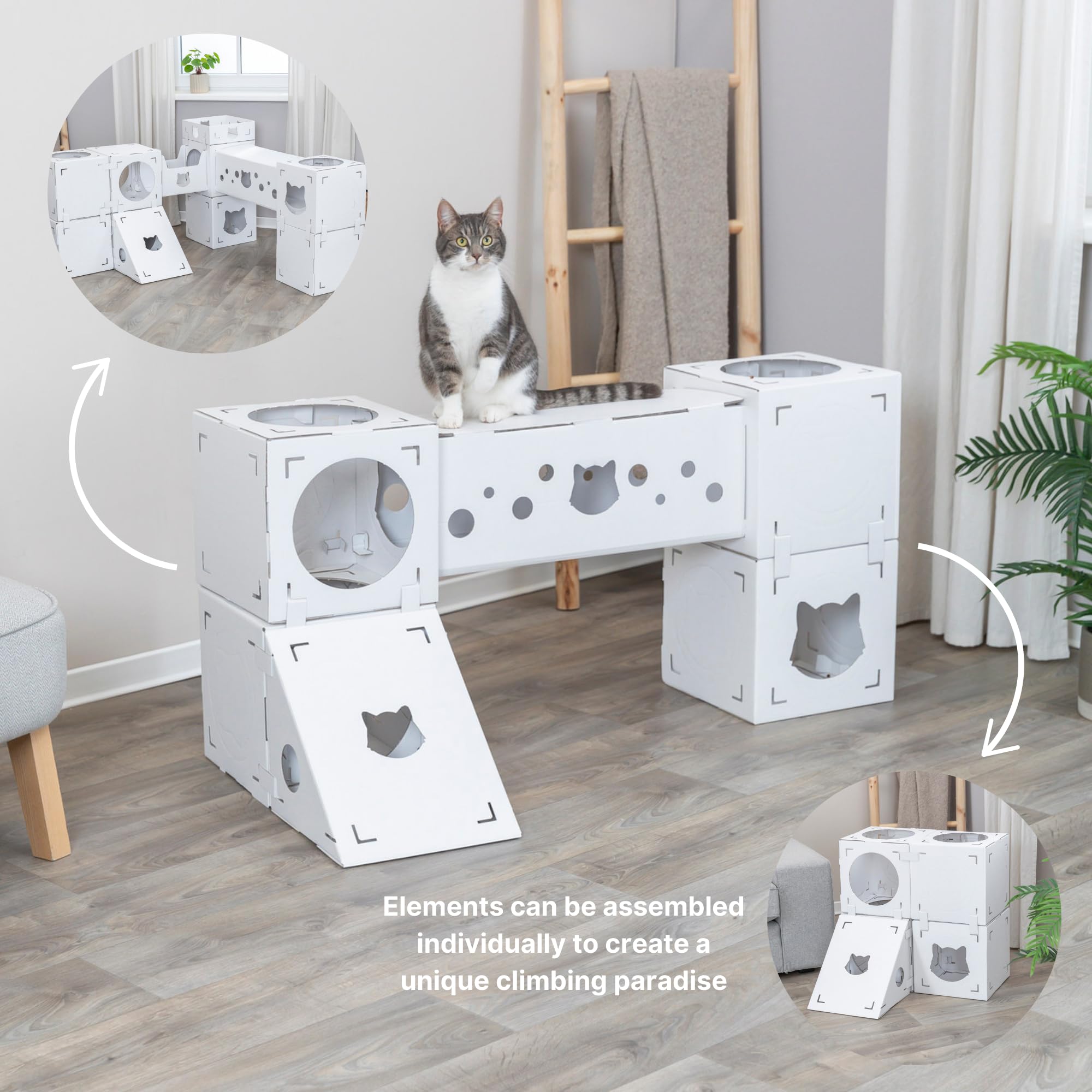 Snapklik.com : Trixie Finca Felice Modular Cardboard Cat Condo ...