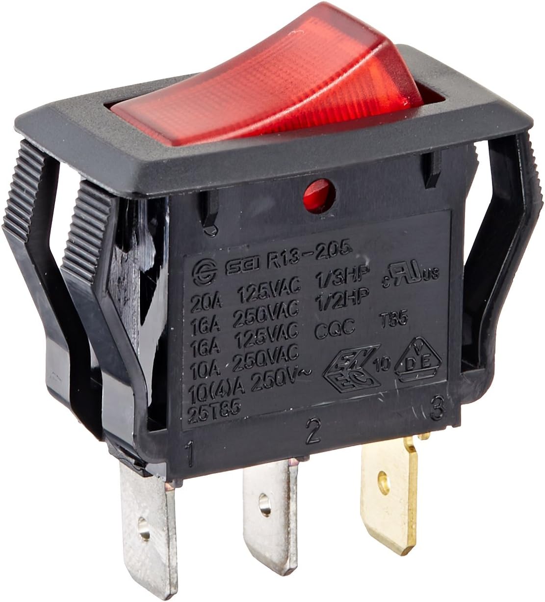 Amazon.com: SPST Rocker Switch with Neon Lamp : Automotive