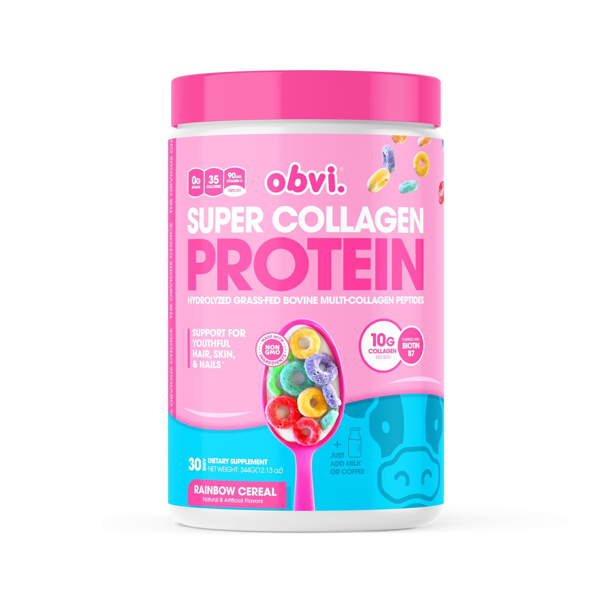 Amazon.com: Obvi Super Collagen Protein - Rainbow Cereal : Health ...
