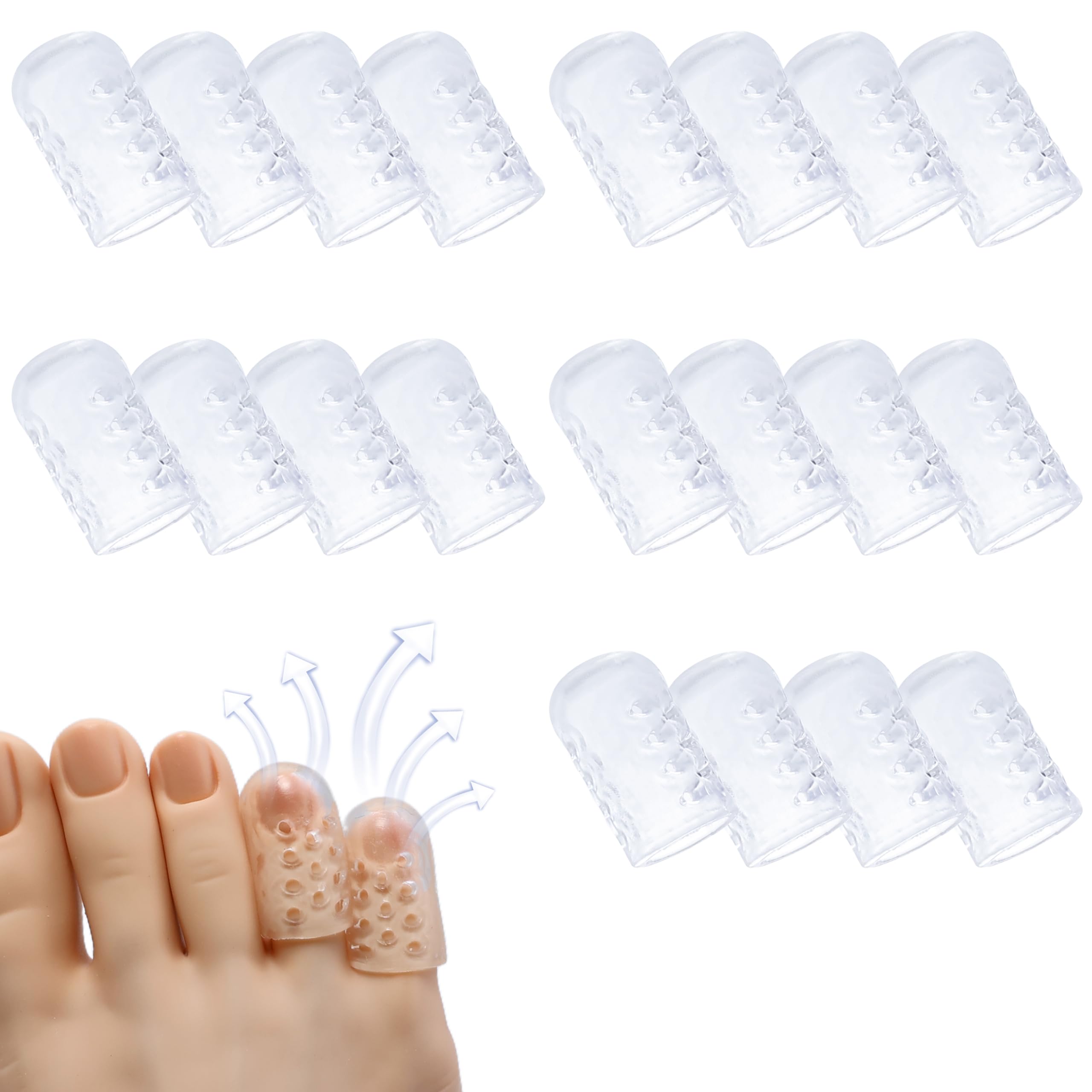 Amazon.com: Silicone Toe Protectors, 20Pcs Anti-Friction Gel Toe ...