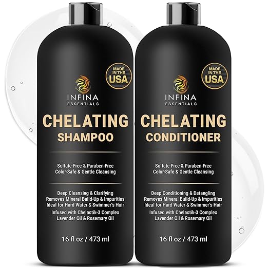 Amazon.com : INFINA ESSENTIALS Chelating Hard Water Shampoo and ...