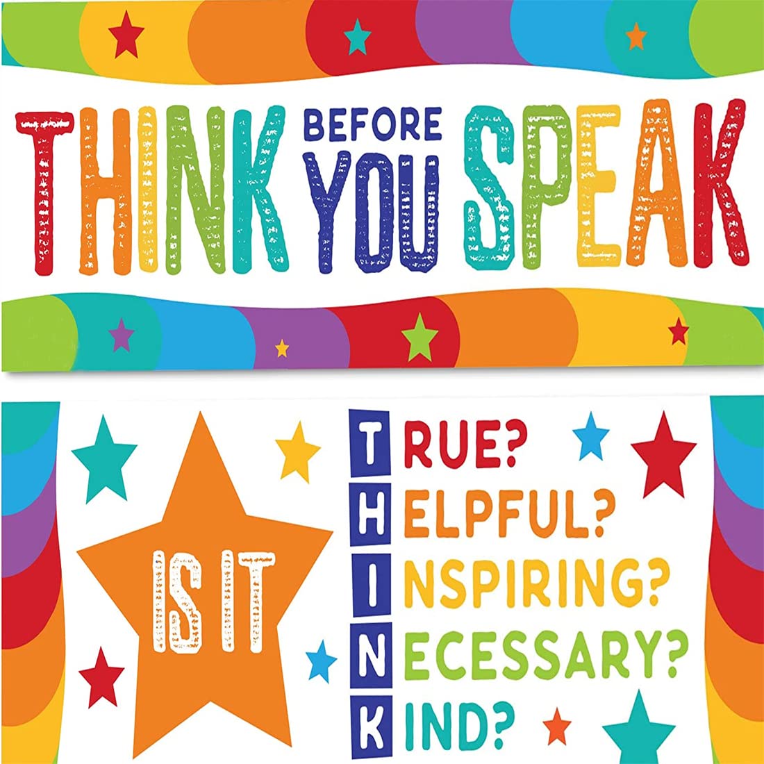 Think Rules Wall Poster|Think Before You Speak Mindset,Ideas,Mind ...