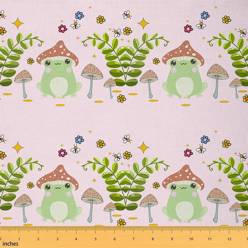 Amazon.com: Frog Upholstery Fabric for Chairs,Kawaii Decor Outdoor ...