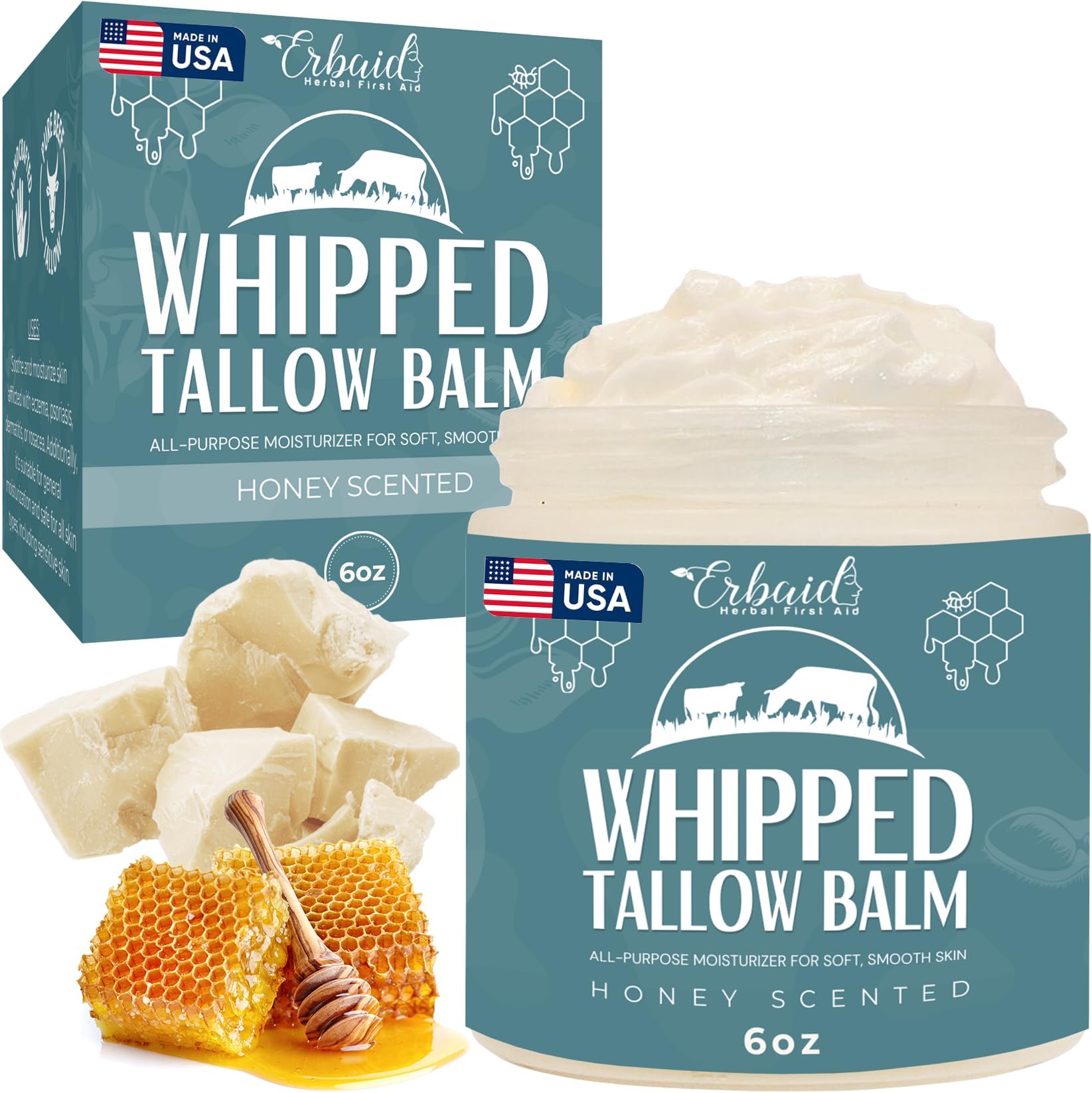 Amazon.com : Beef Tallow Salve – All Natural Grass Fed Beef Tallow ...