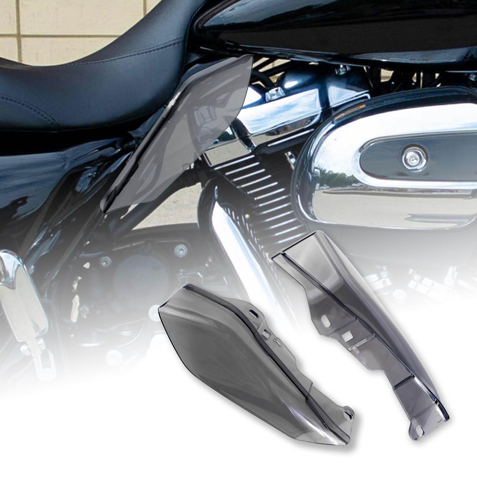 Heated Motorcycle Cover VG MOTO Mid Frame Air Deflectors Heat Shield ...
