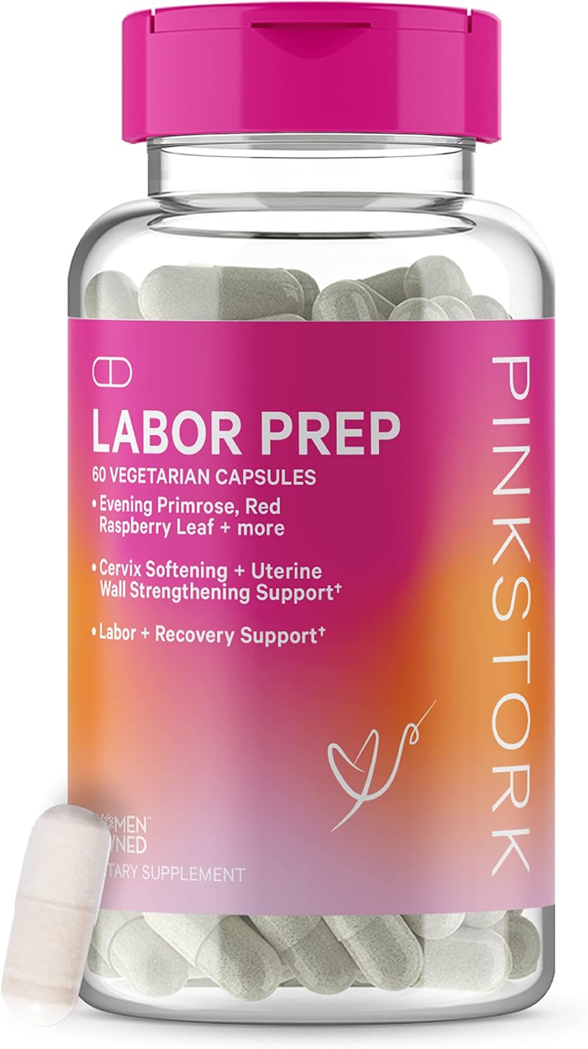 Amazon.com: Pink Stork Labor Prep Supplement: Red Raspberry Leaf ...