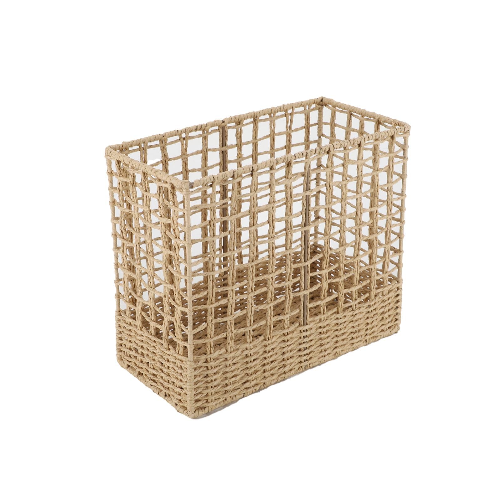 Amazon.com: YRMT Magazine Holder Paper Rope Woven Storage Basket for ...