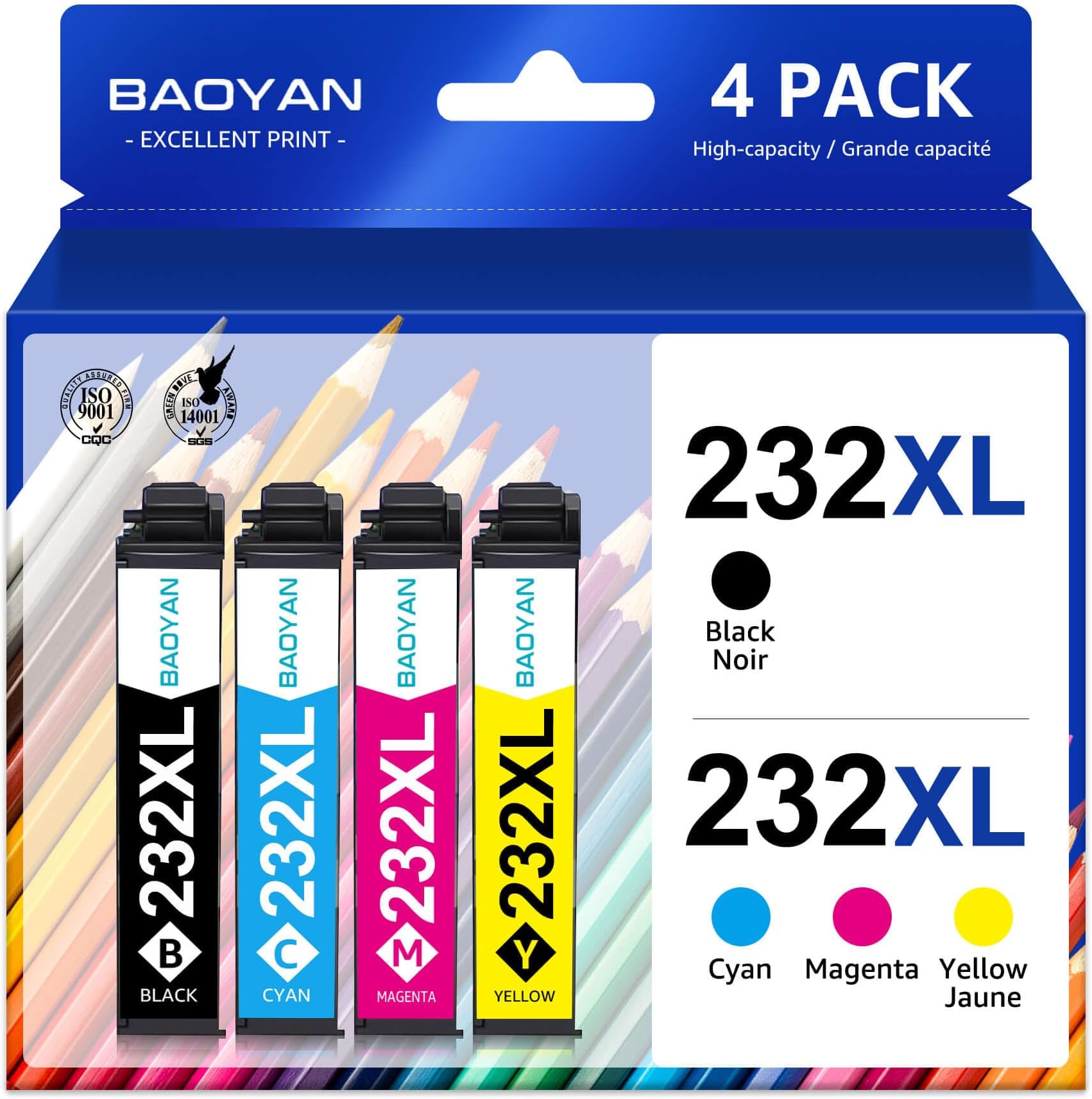 Amazon.com: Epson T232 Black and Color Combo Ink Cartridges, Standard Capacity & T232 Black Ink ...
