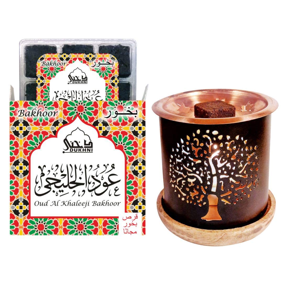 Dukhni Oud Al Khaleeji Bakhoor (Small) & Tree of Life Exotic Incense ...