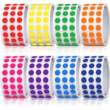 Amazon.com: Avery Removable Color Coding Labels, 0.25 Inches, Assorted ...