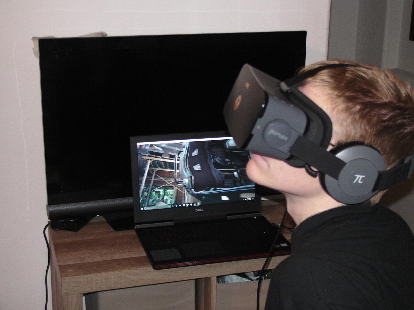 Amazon.com: PIMAX 4K VR Headset for VR Video Game, 3D Virtual Reality ...