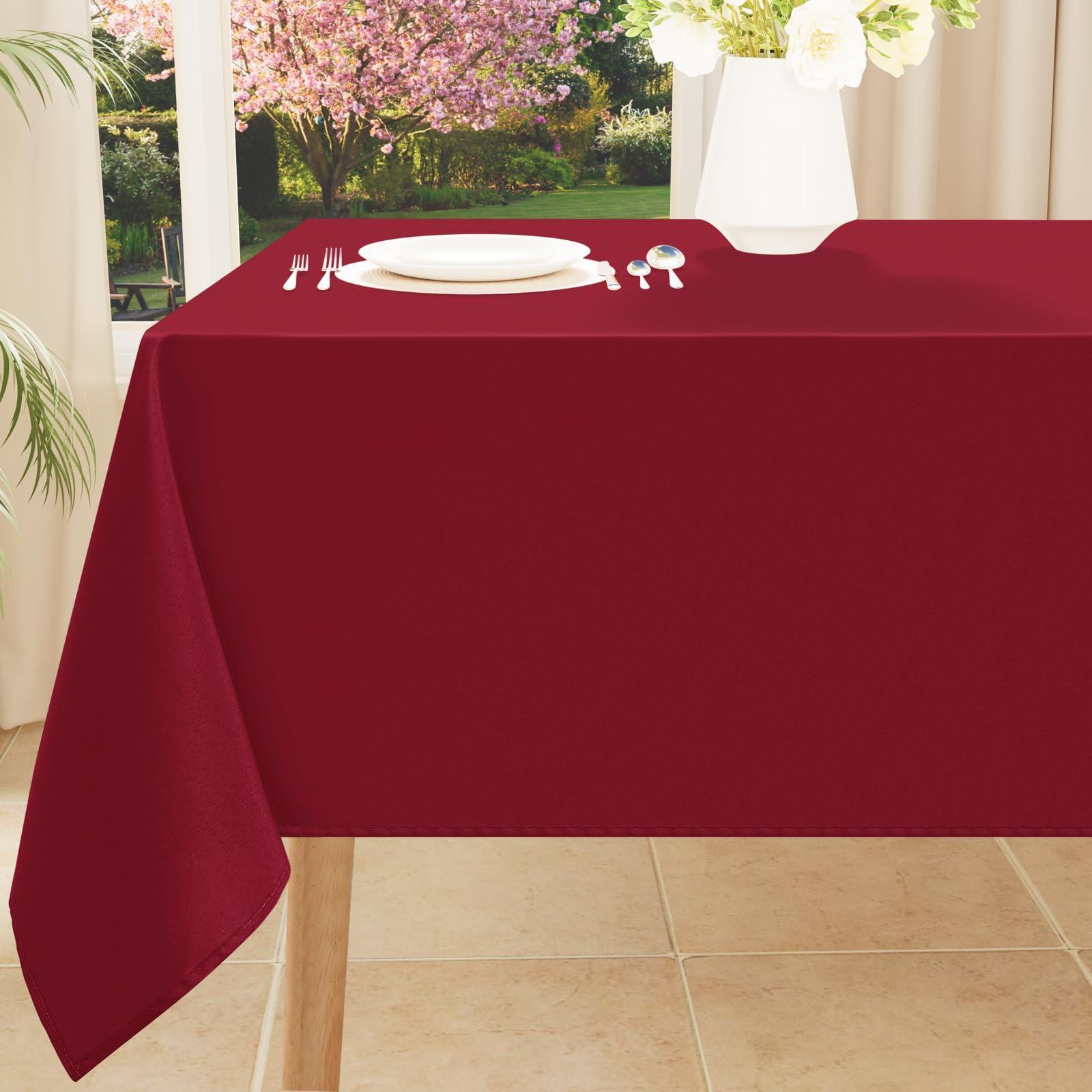 Amazon.com: Pureegg Table Cloth - Polyester Table Cloth for Rectangle ...
