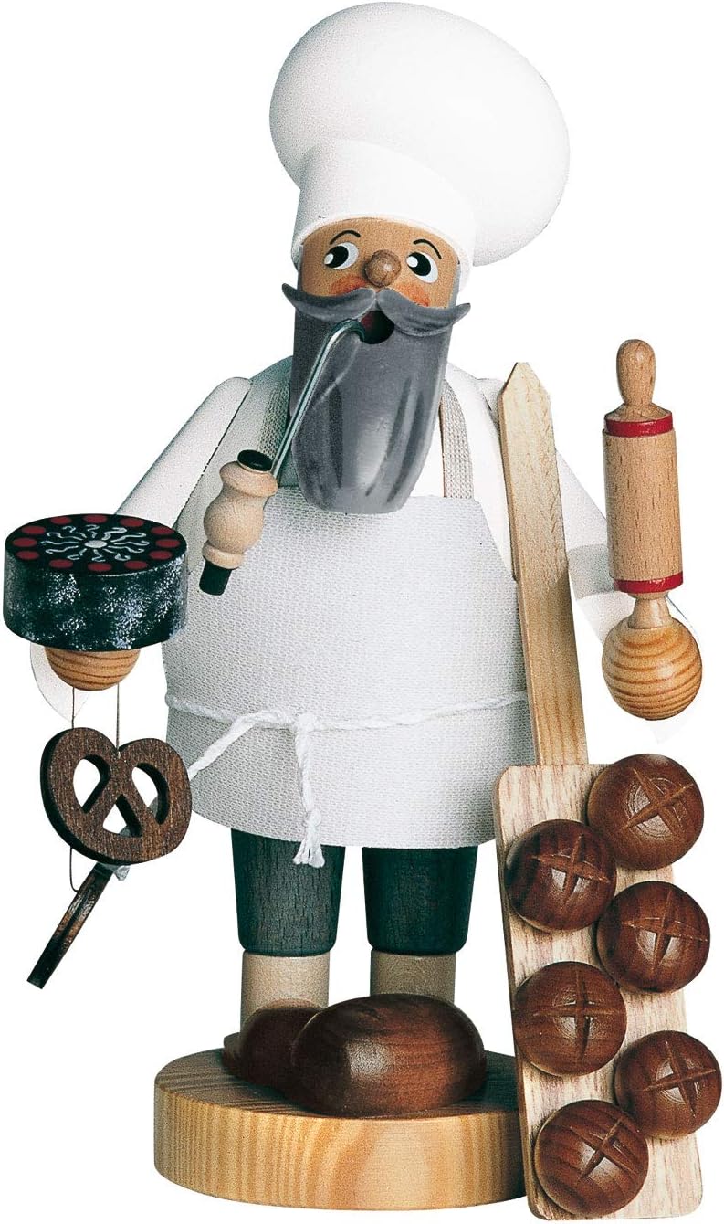 Amazon.com: KWO Smoking Men Incense Holder, Baker, 21 cm, Wood ...