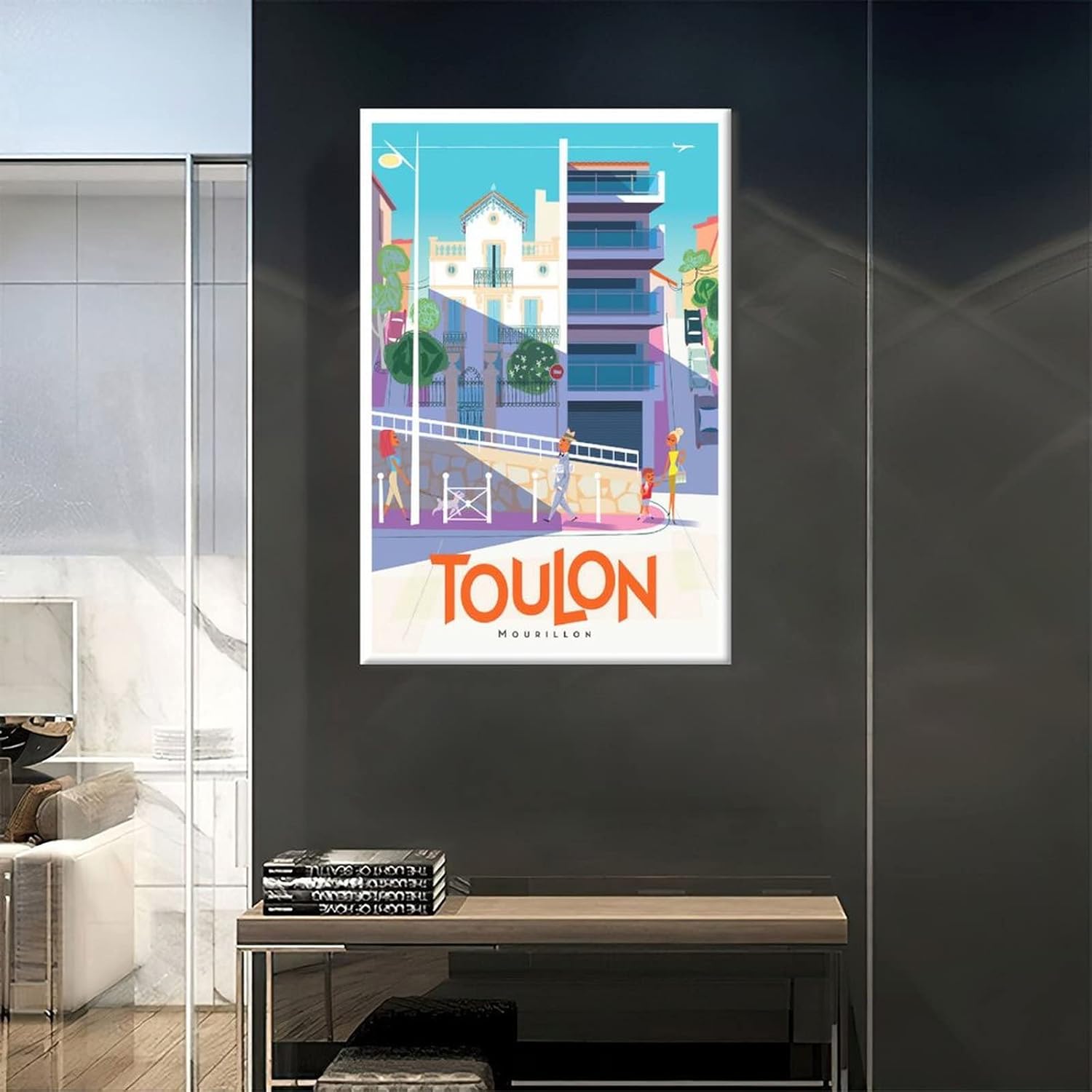 France Toulon Vintage Voyage Poster