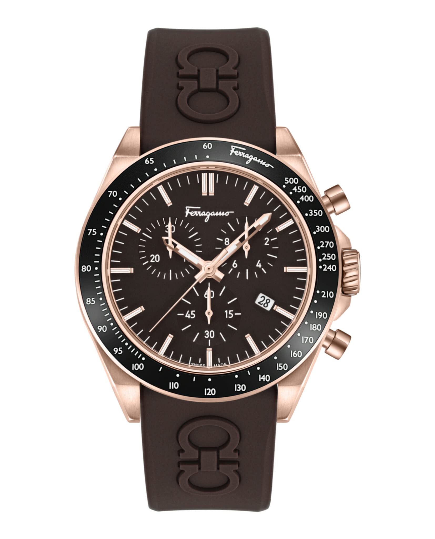 Amazon.com: Ferragamo Collection Luxury Mens Watch Timepiece with a ...