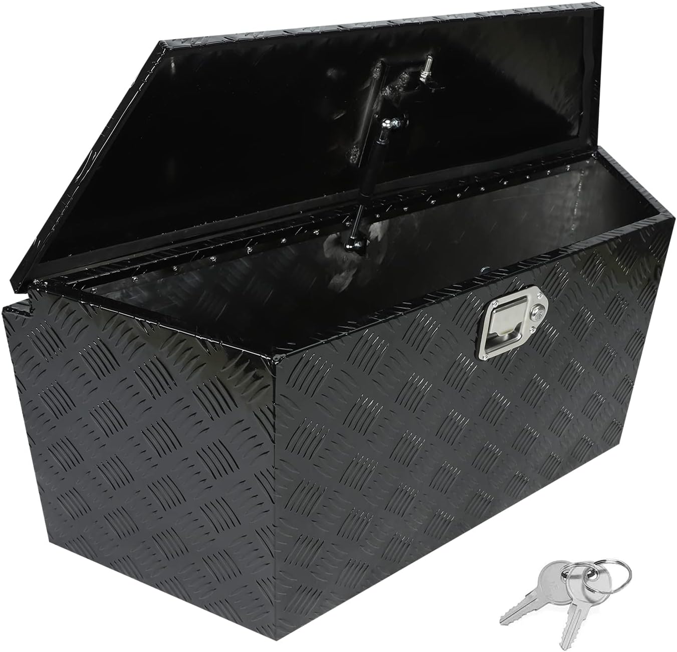 Amazon.com: VEVOR Trailer Tongue Box, Aluminum Alloy Diamond Plate ...