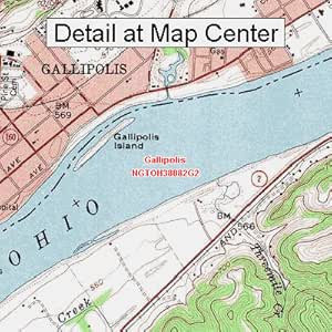 Amazon.com: USGS Topographic Quadrangle Map - Gallipolis, Ohio (Folded ...