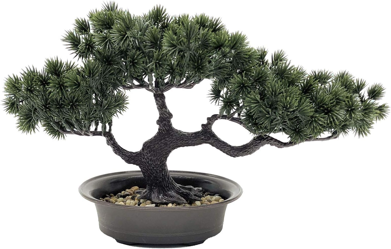 Amazon.com: ZEAYEA 2 Pack Artificial Bonsai Tree, Small Fake Plants ...