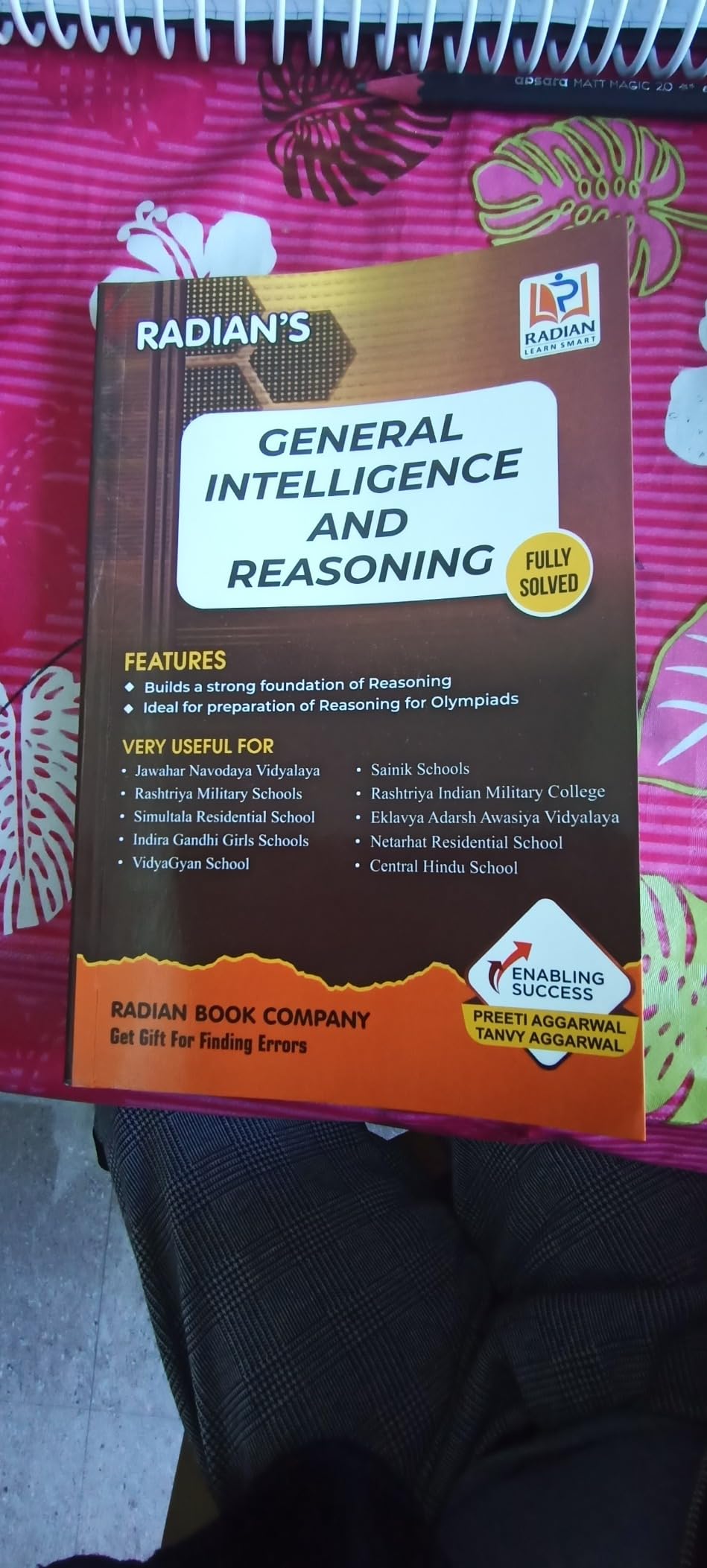 Buy General Intelligence & Reasoning Guide Book for JNV, Sainik School ...