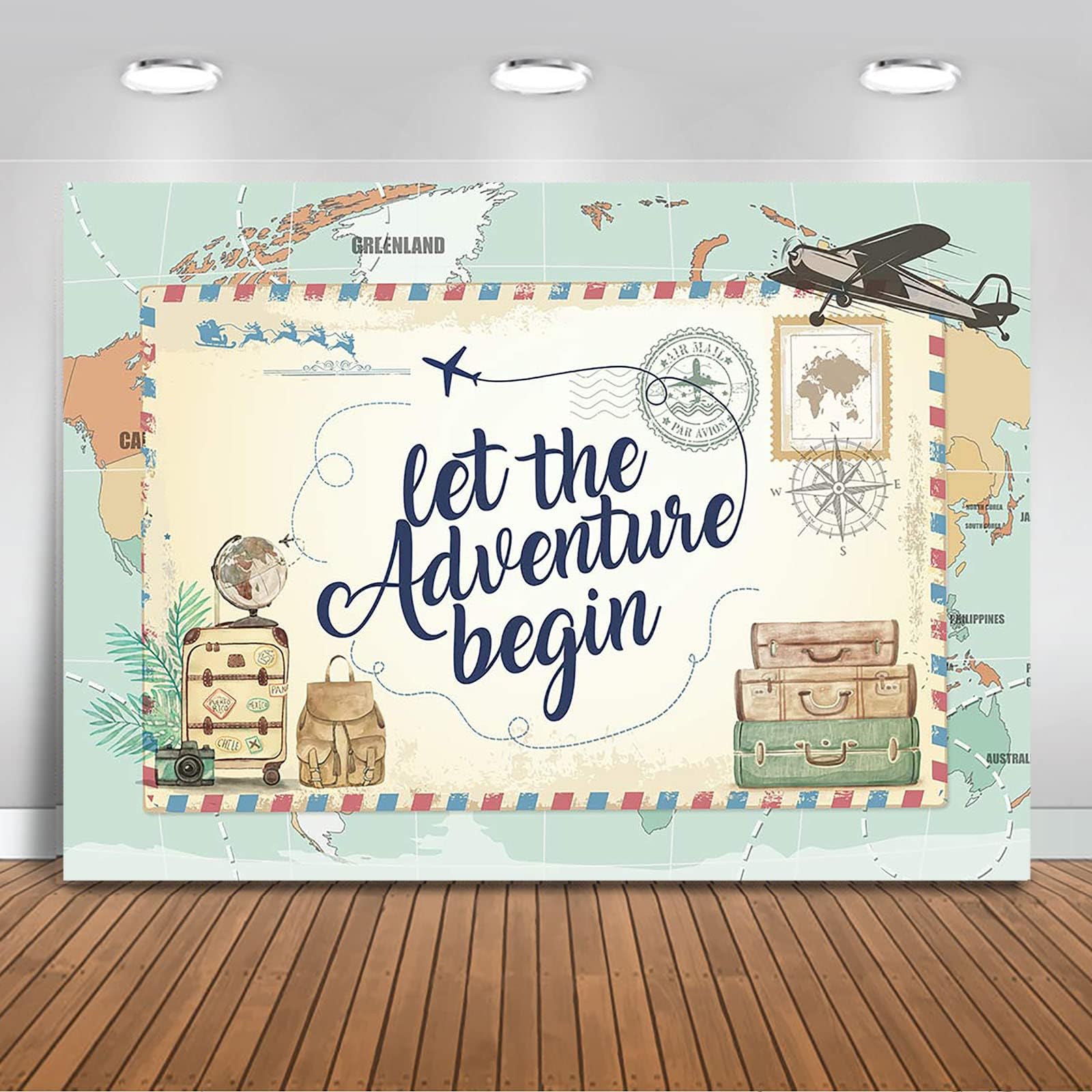 Amazon.com : Avezano 7x5ft Adventure Awaits Backdrop Let The Adventure ...