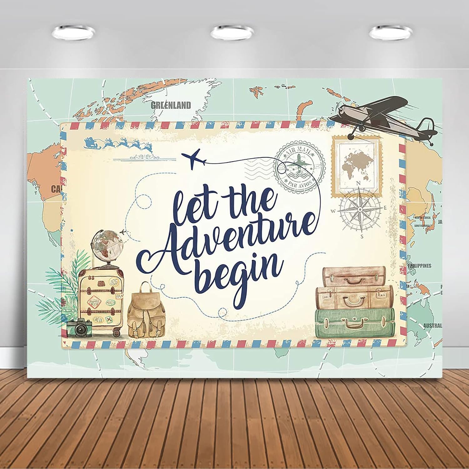 Amazon.com : Mocsicka Adventure Awaits Backdrop 7x5ft Let The Adventure ...
