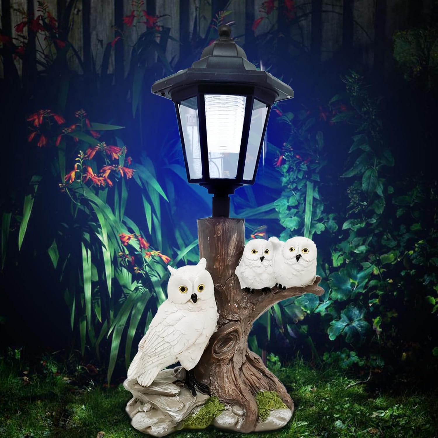 Midogaigai Owl Solar Lights Outdoor Garden,Solar Owls for Outdoors ...