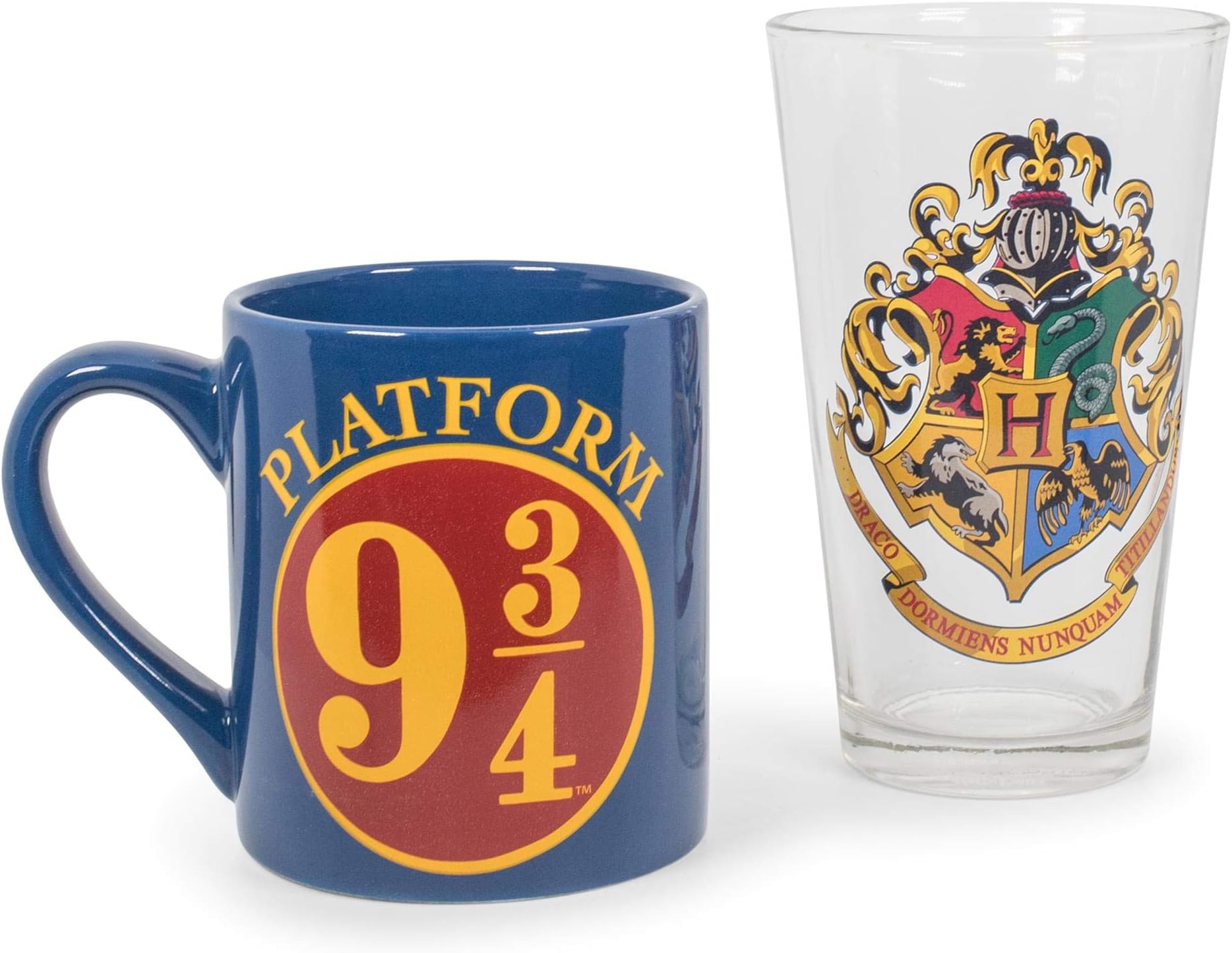 Amazon.com | Silver Buffalo Harry Potter Hogwarts House Crests Pint ...