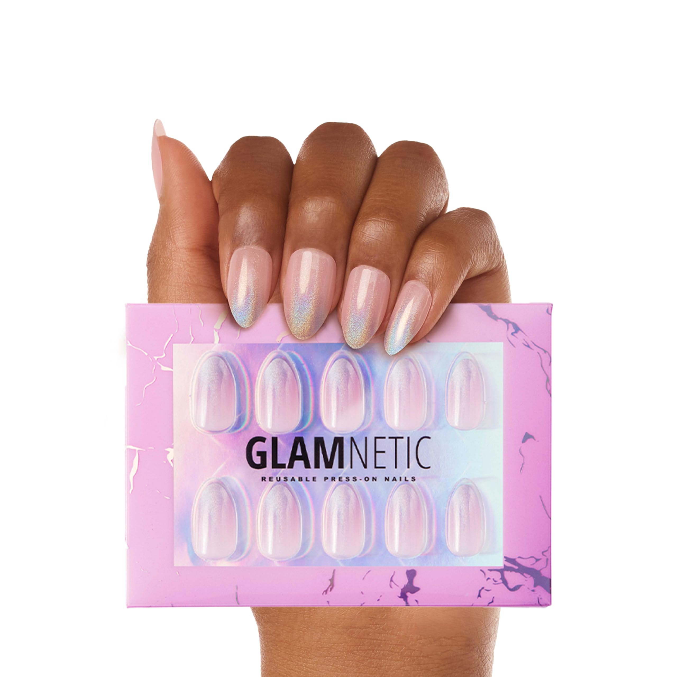 Snapklik.com : Glamnetic Press On Nails - Winter Storm Semi-Transparent ...