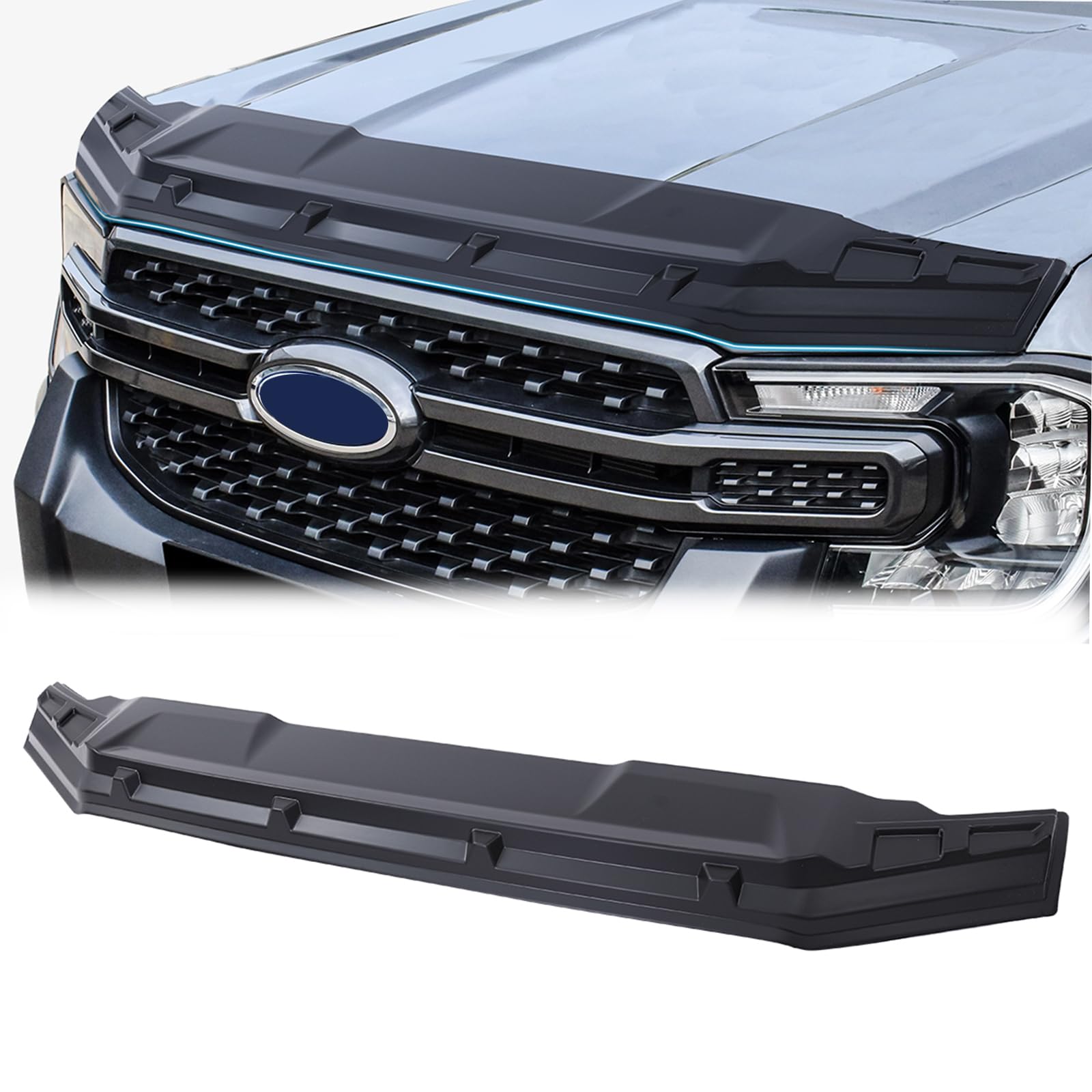 SUERAUTO4X4 Bonnet Protector Guard for Ford Ranger & Ford Everest Next ...