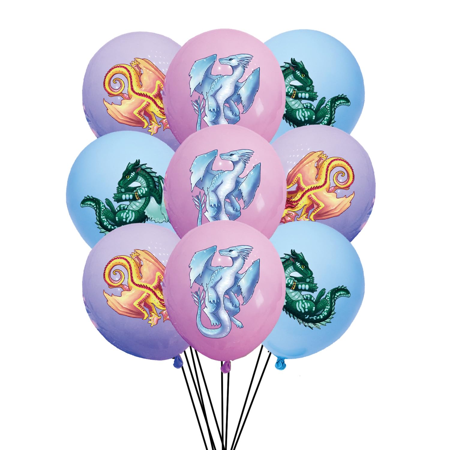Amazon.com: Jlemon 18pcs Wings of Fire Dragon balloons birthday Party ...