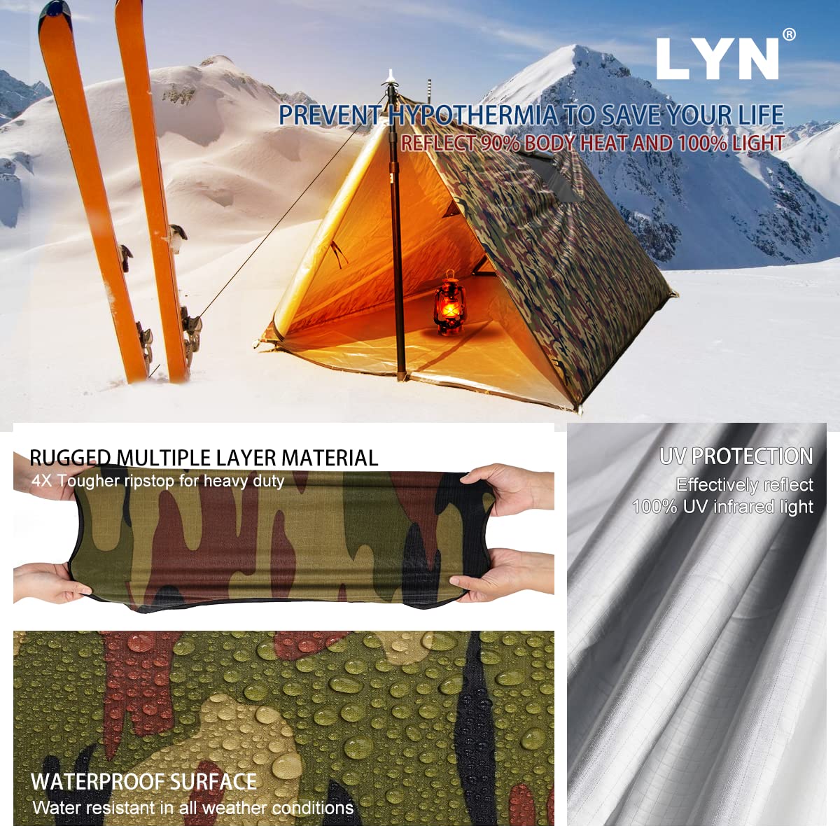 Snapklik.com : All-Round Protection:LYN 4 Person Instant Pop Up ...