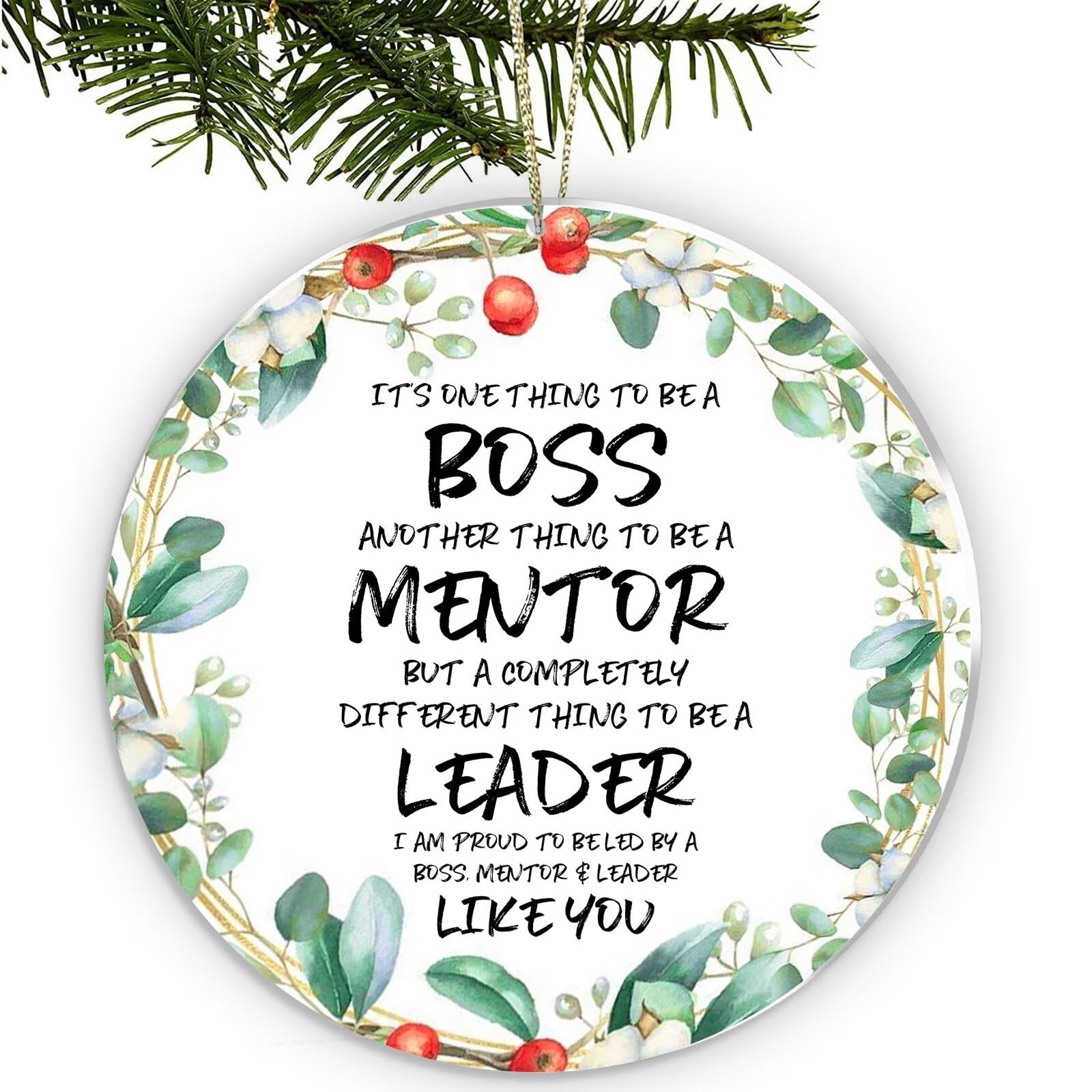 Amazon.com: Boss Ornament - It's One Thing to Be A Boss Another Thing ...