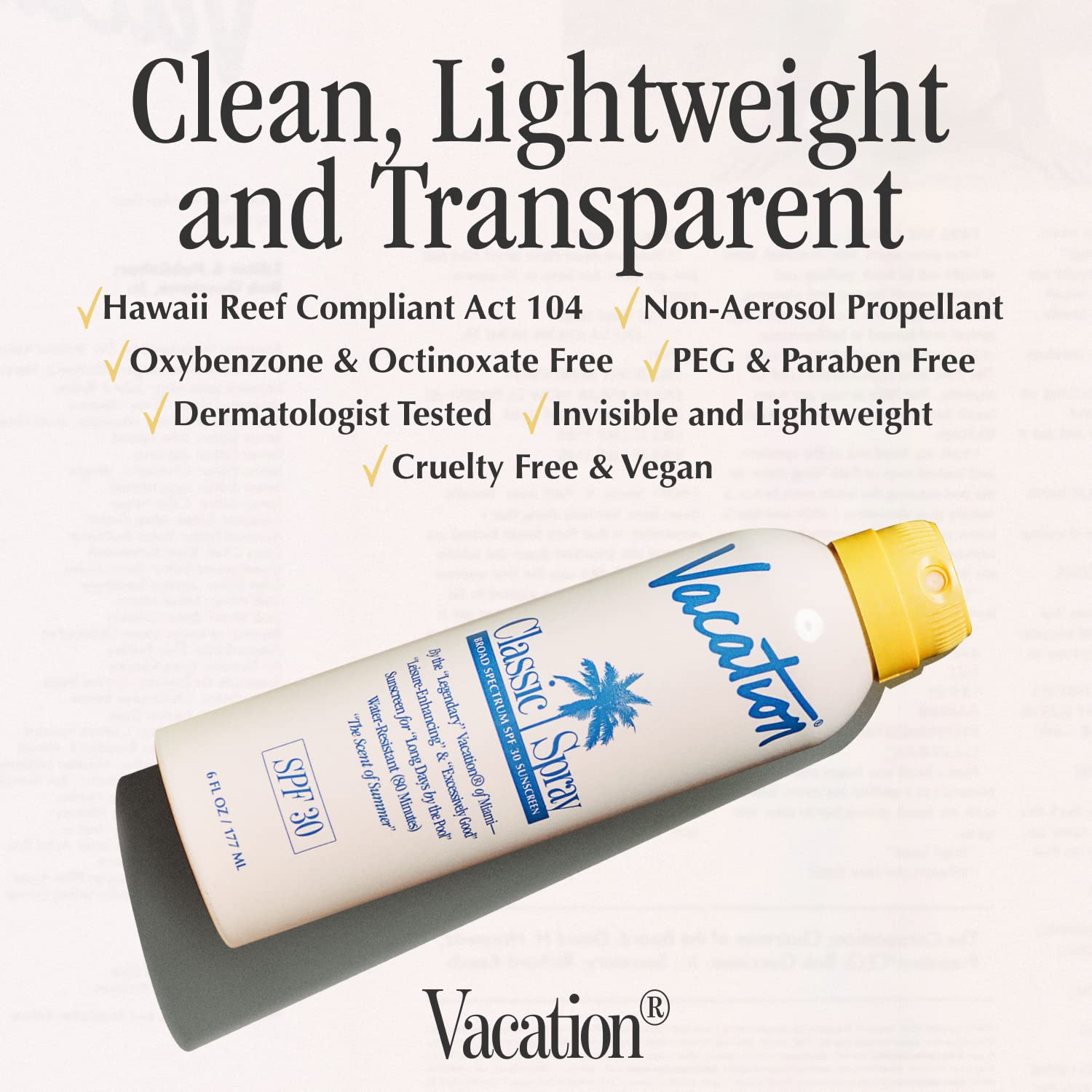 Snapklik.com : Vacation Classic Sunscreen Spray SPF 30, Water-Resistant ...