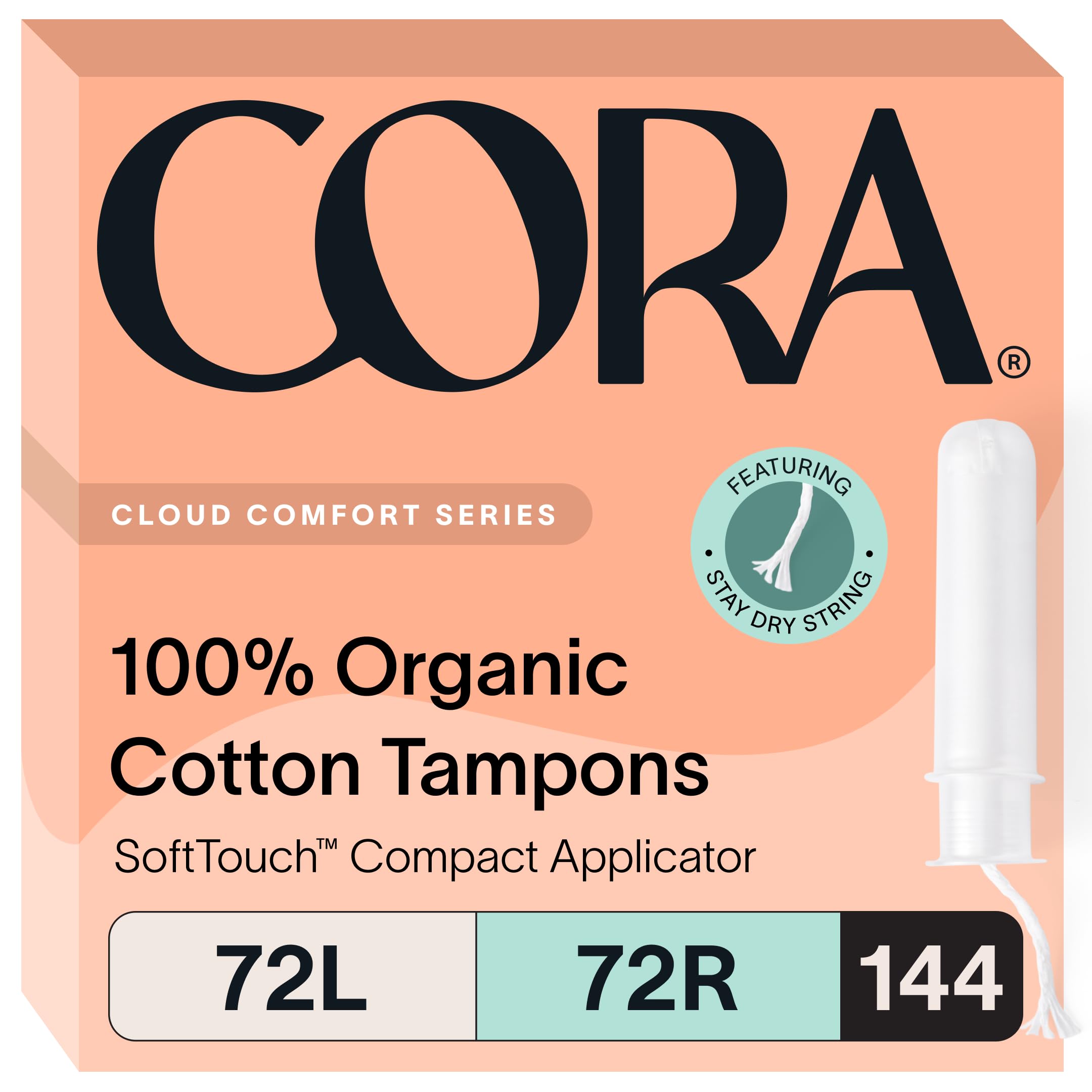 Snapklik.com : Cora Organic Applicator Tampon Multipack 72 Light & 72 ...