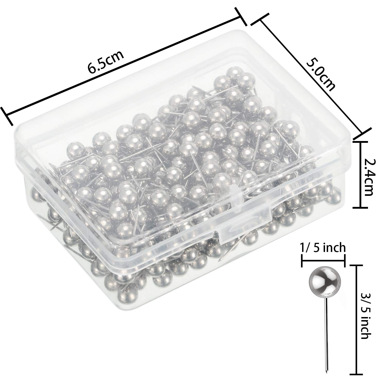Snapklik.com : Map Tacks Push Pins Small Size 300 Packs