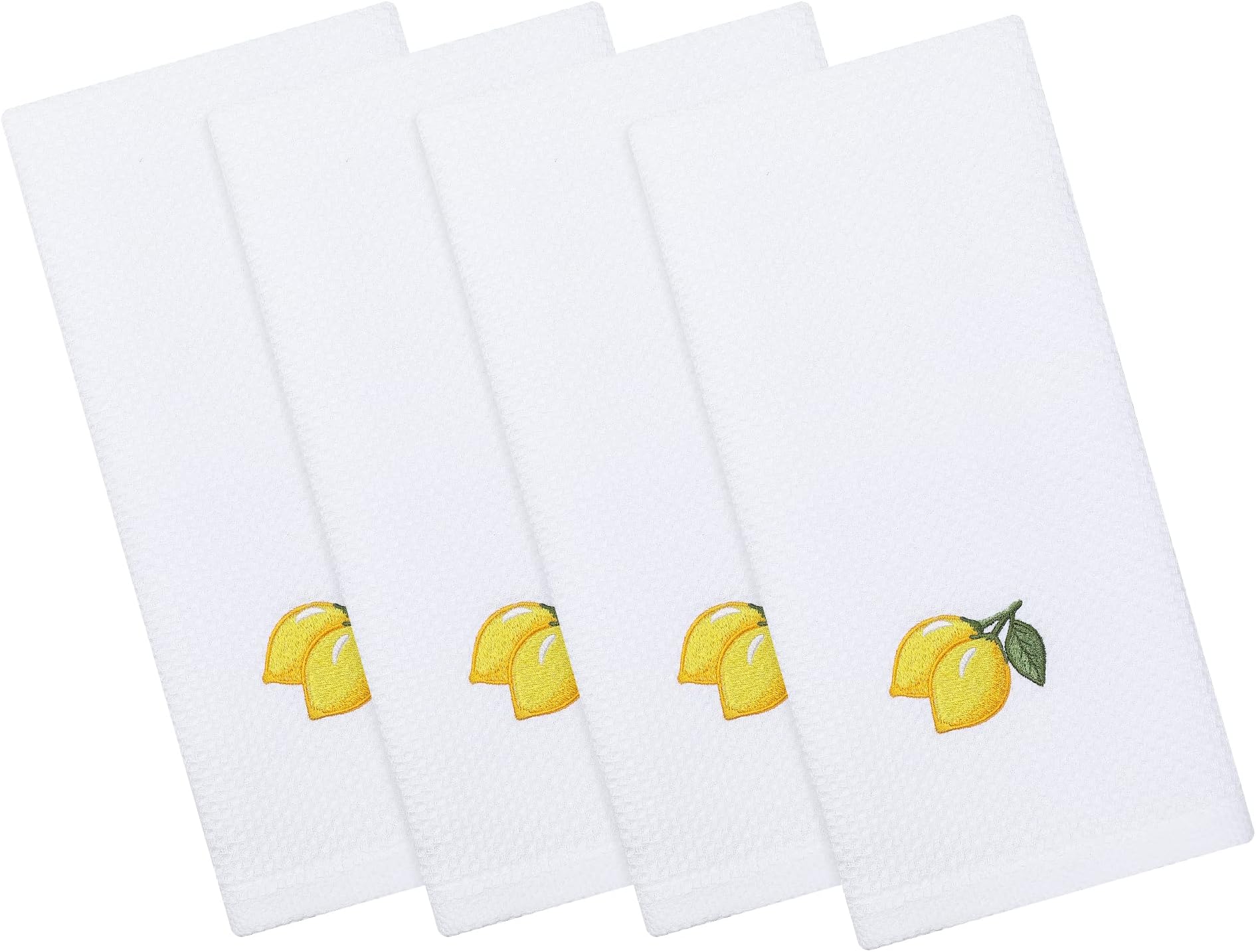 Amazon.com: DII Set of 2 Lemon Themed Dishtowels with Petite Stripe ...