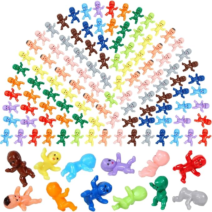 Amazon.com: Selizo 120pcs Mini Plastic Babies, Tiny Plastic Baby ...