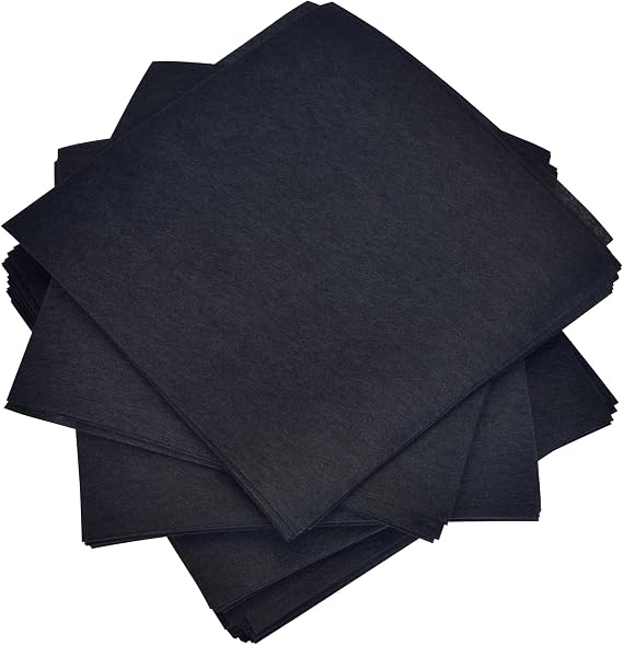 Amazon.com: YIFHXY Black 8"x8" 150Sheets Cut Away Fabric Stabilizer for ...