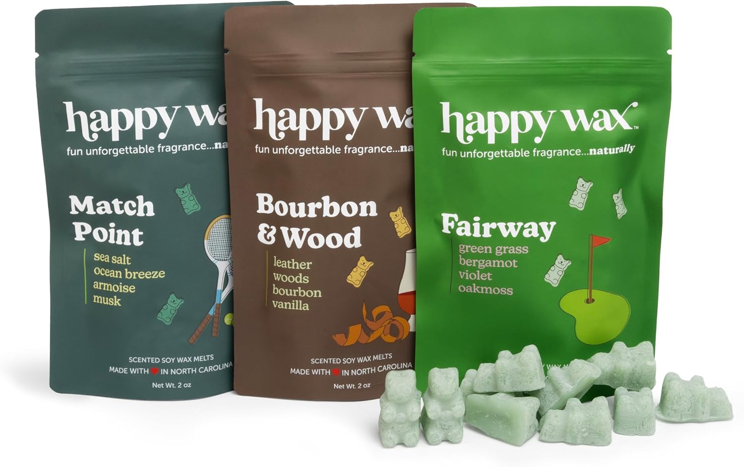 Amazon.com: Happy Wax Country Club Mix Premium Scented Natural, Non ...