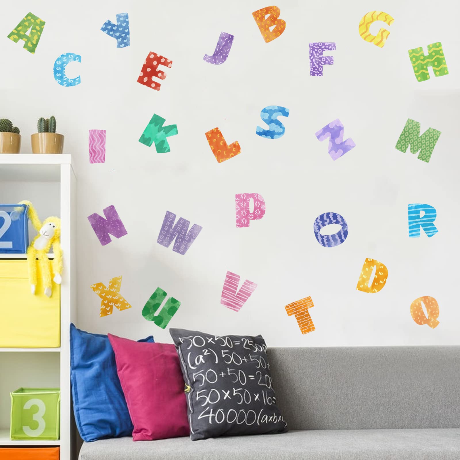 Snapklik.com : Alphabets Wall Decals ABC Letters For Kids Room Decor ...
