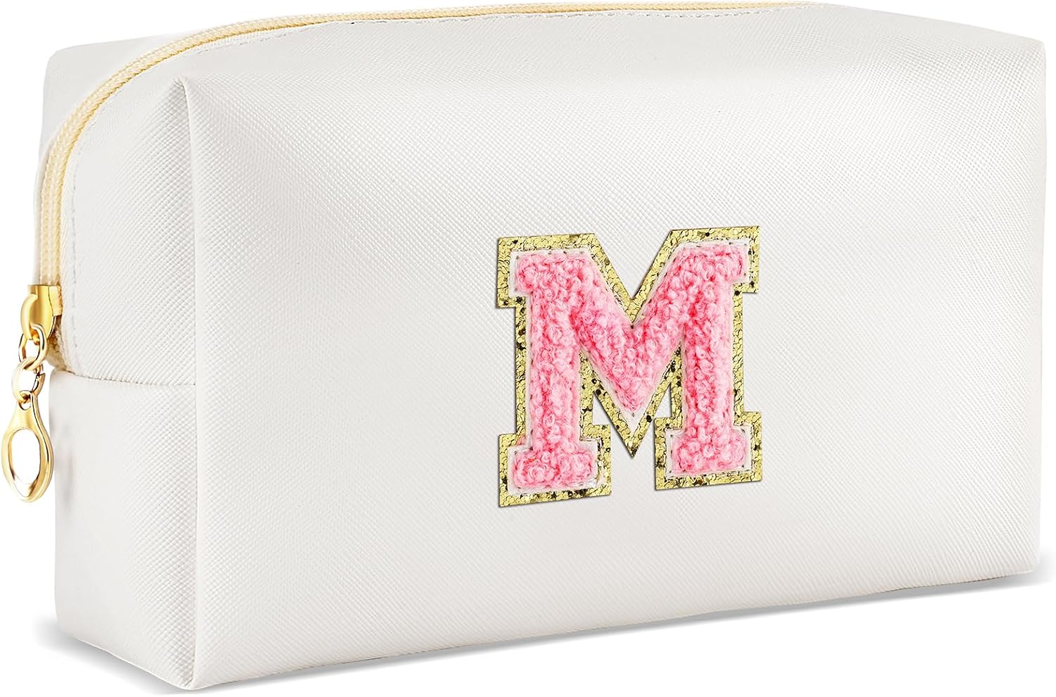 Amazon.com: URSKYTOUS Initial Makeup Bag Personalized Preppy Travel ...