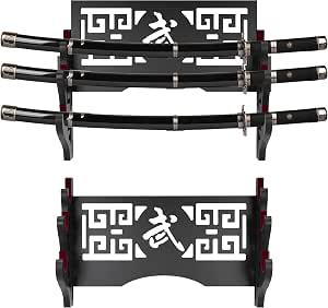 Amazon.com: huyear Katana Wall Mount 3 Tier,Samurai Sword Wall Mount ...