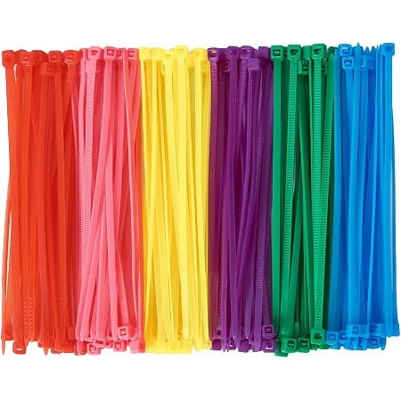 Amazon.com: 8 Inch Zip Ties (Tying Length 6.7"), 120pcs Nylon Cable ...
