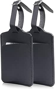 flintronic Travel Luggage Tags, 2PCS Baggage Labels, Suitcase ID Tags, Handbag Tag Labels ...
