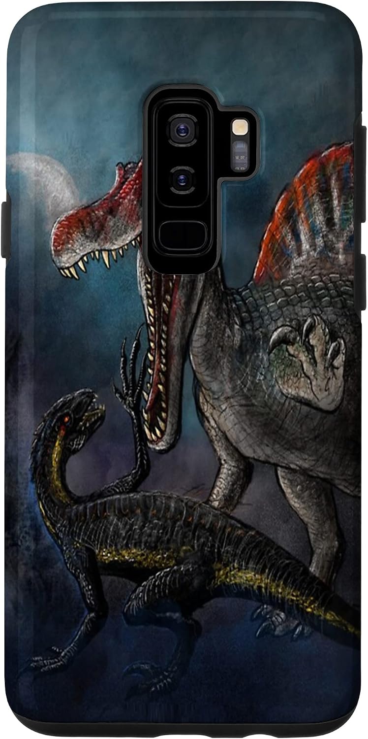 Amazon.com: Galaxy S9+ Spinosaurus And Indominus Rex Dinosaur Battle ...