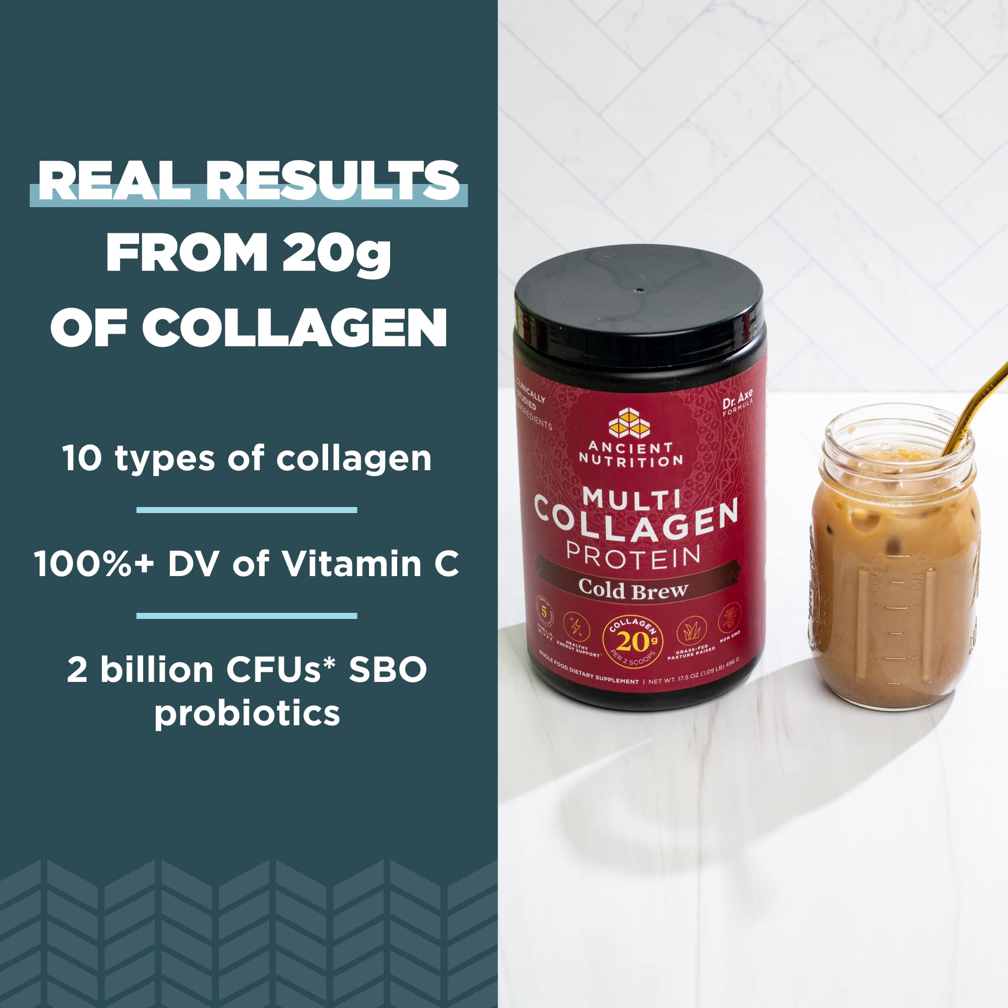Buy Collagen Powder Protein by Ancient Nutrition, Cold Brew Coffee ...