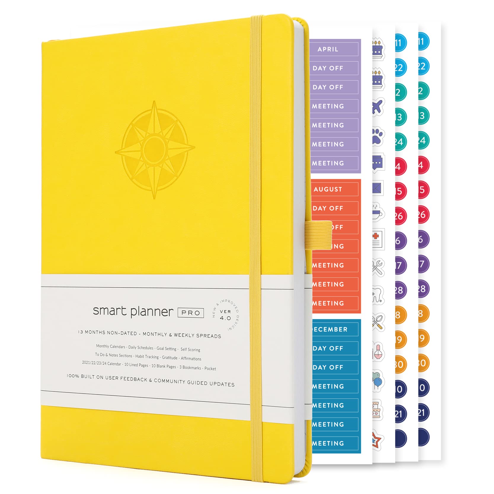 Amazon.com : Smart Planner Pro – Undated Daily Planner – Medium B5 ...