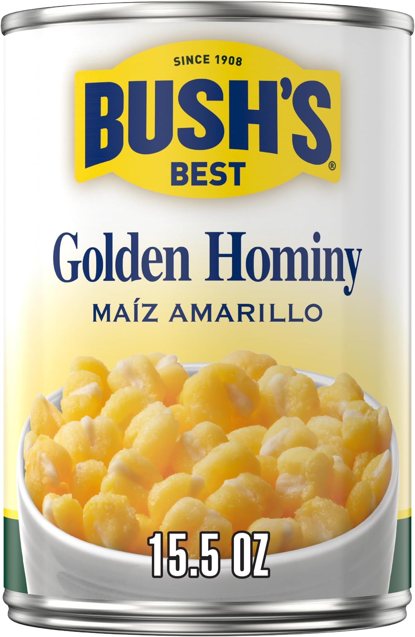Amazon.com: Bush's Golden Hominy 15.5 oz
