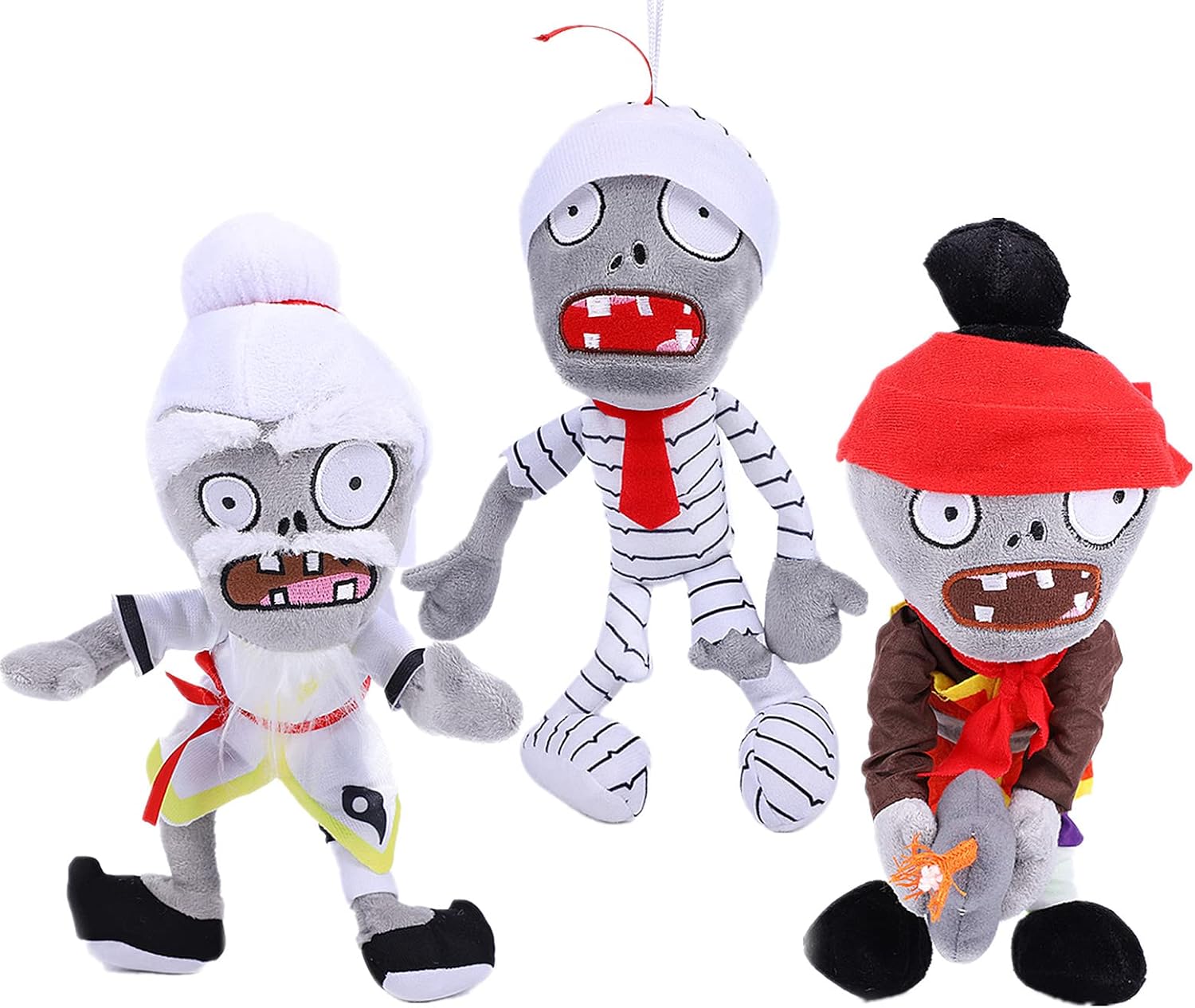 Amazon.com: BASHERISE 3 PCS PVZ Plant and Zombies Plush Sets Toys ...